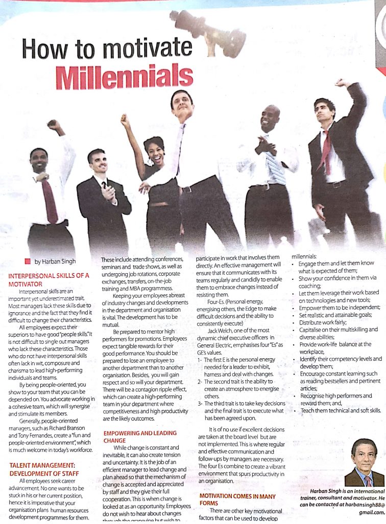 How To Motivate Millennials - World Training Consultants